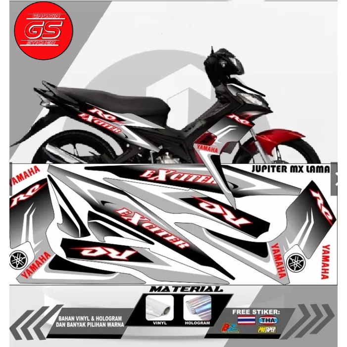 Jual Striping Sticker Jupiter MX OLD 2007-2010 - Stiker Lis Variasi ...