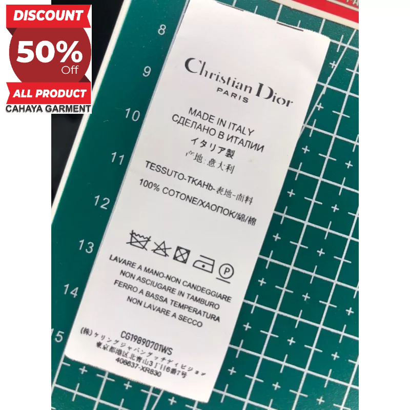 Jual CRISTIAN DIOR TAG WASH PREMIUM CO 1X DI KIRIM 600PCS | Shopee ...