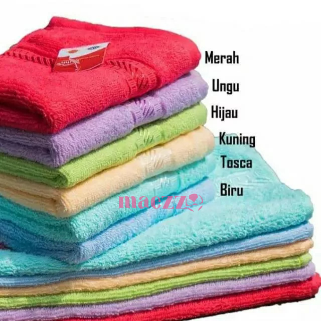 Jual Handuk Merah Putih Handuk Mandi 74x14060x12030x70 Handuk Mandi Motif Polos By Terry