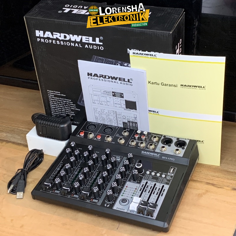 Jual Mixer 4 Channel Hardwell MPX 4 PRO Original | Shopee Indonesia