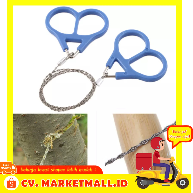 Jual Gergaji Tali Kayu Pipa PVC Tulang Portable Manual Hand Steel Rope ...