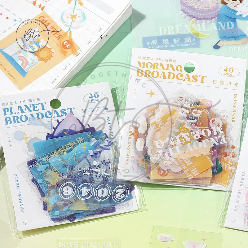 Jual [B059] 40pcs / Kantong Stiker Bahan PVC Desain Kartun Desain Untuk ...