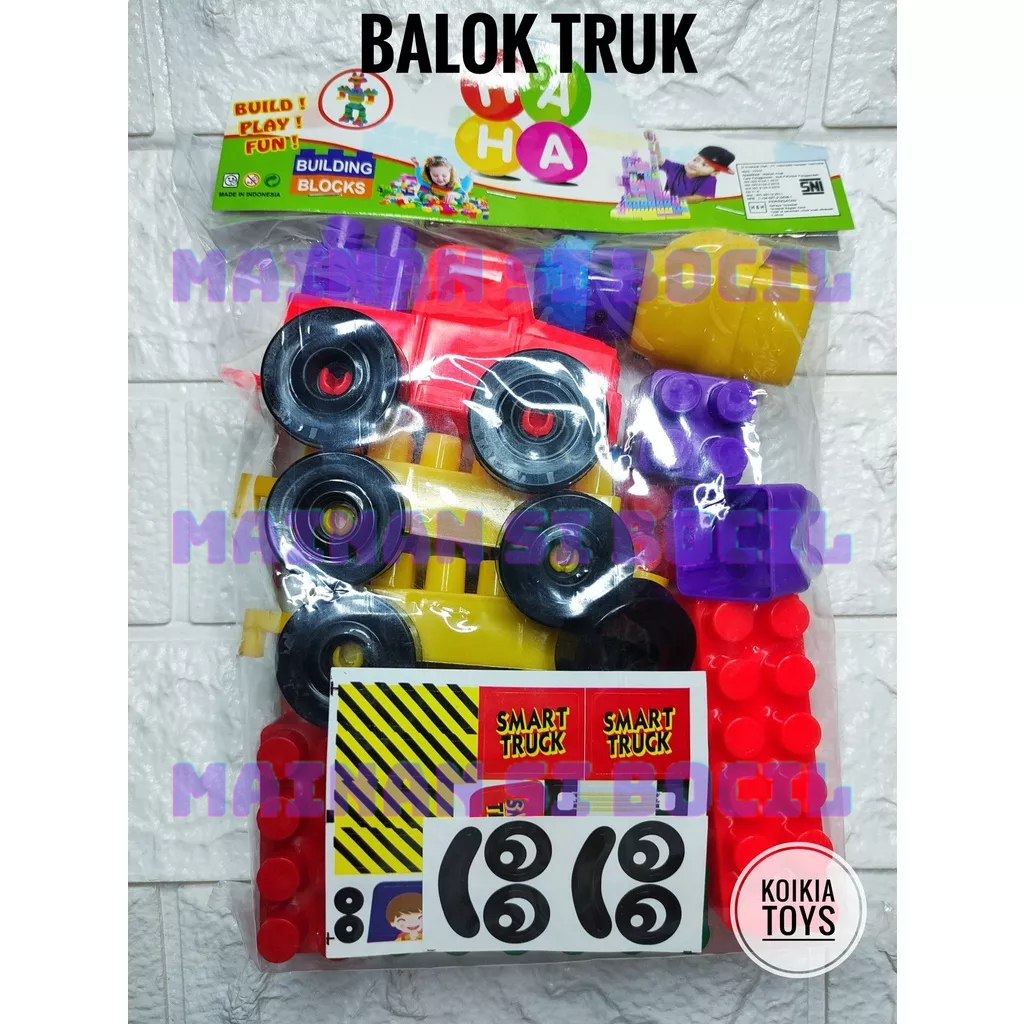 Jual Mainan edukasi anak balok susun puzzle block balok kreatif ...