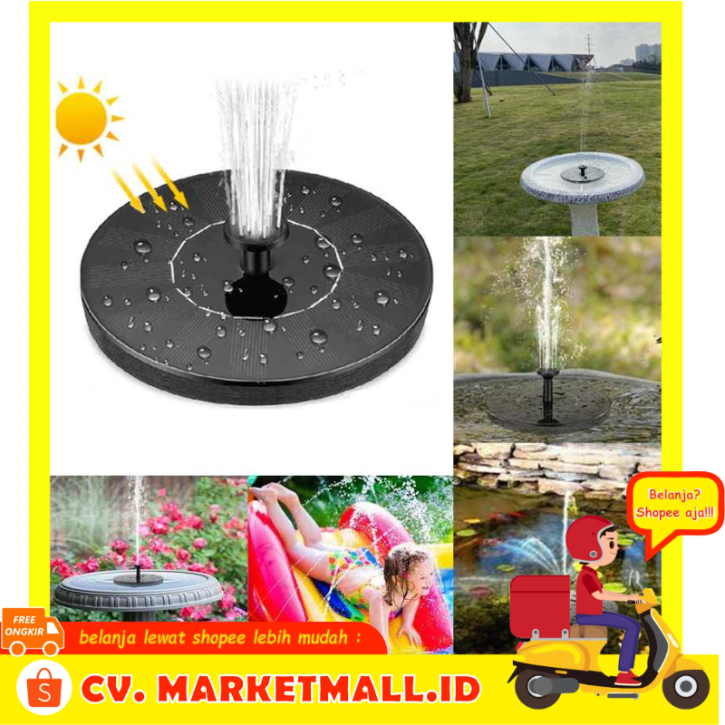 Jual Pompa Air Mancur Tenaga Panel Surya Dekorasi Taman Outdoor Mandi ...