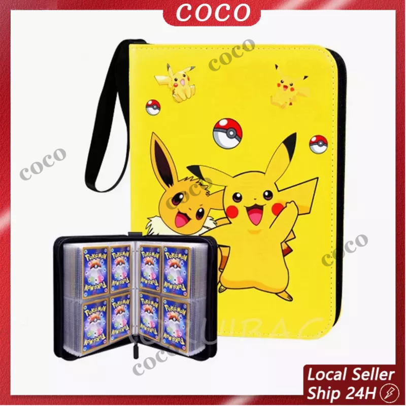 Jual 【COD】Pokemon Cards Holder Album Box Can Hold 400 Pokemon Anime ...