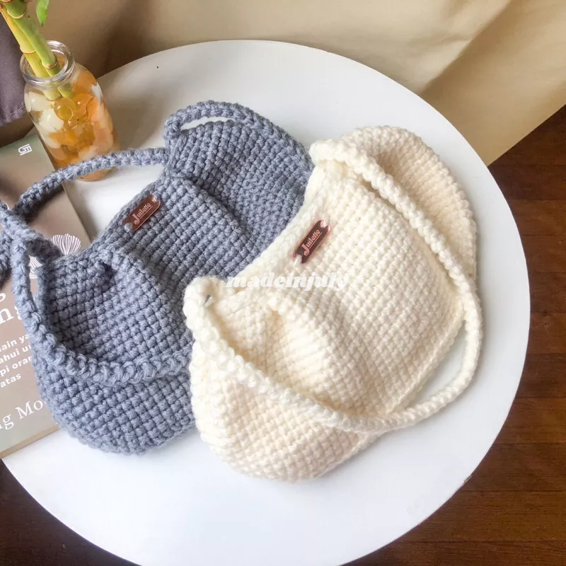 Jual Dumpling Korean Baguette Handmade Shoulder Bag | tas bahu wanita ...