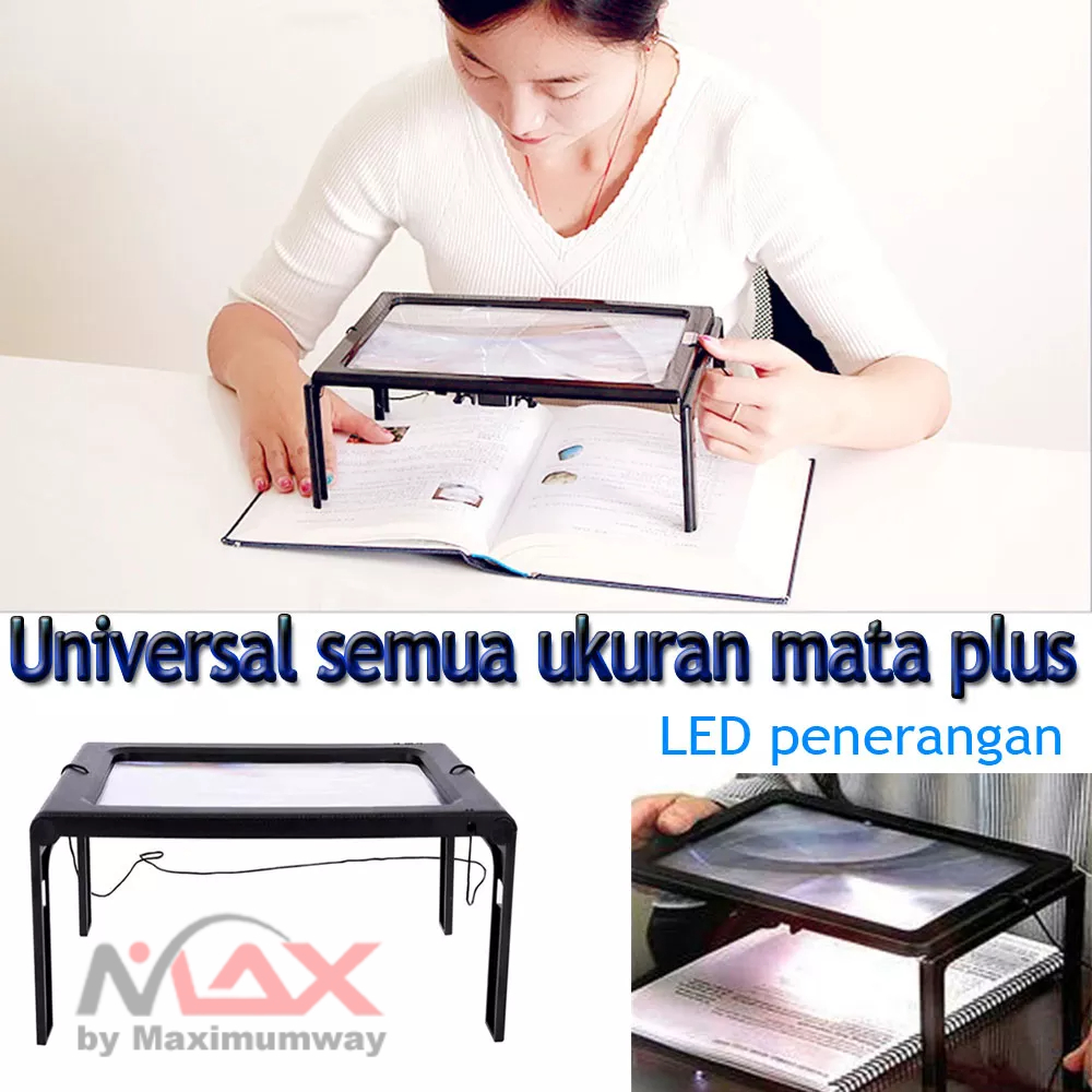 Jual NEWACALOX Kaca Mata Baca Plus Universal semua ukuran LED ...