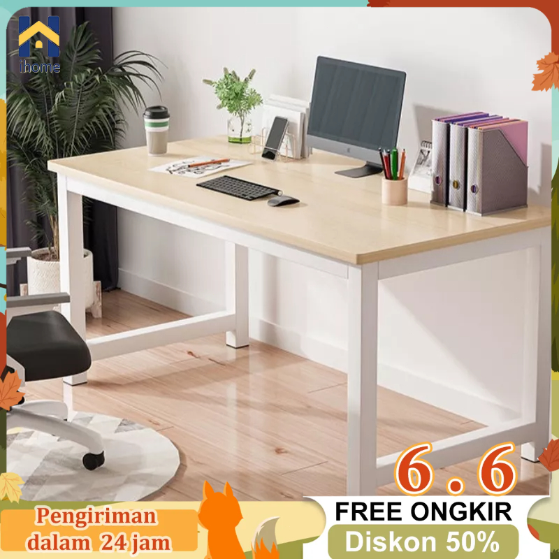Jual IH Meja Kantor 140CM Meja Makan Minimalis Meja Belajar Meja Kerja ...