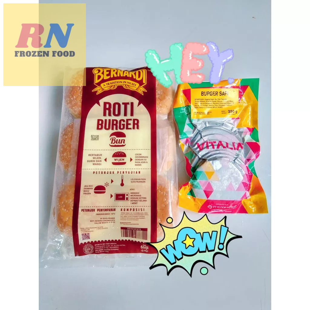 Jual Paket Roti Burger sapi isi 10 | Shopee Indonesia