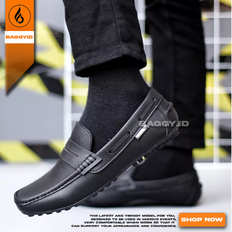 Jual BAGGY X VERONA Sepatu Slip On Pria Sepatu Pria Casual Pria Kulit ...