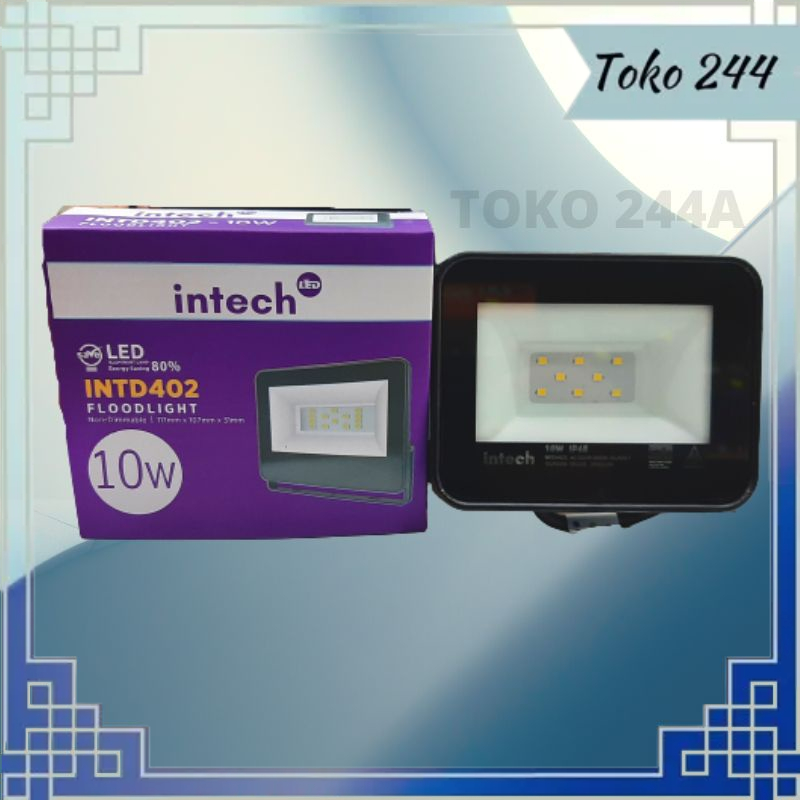 Jual Lampu Sorot LED-Flood Light 10W / 20W INTD401 Intech | Shopee ...