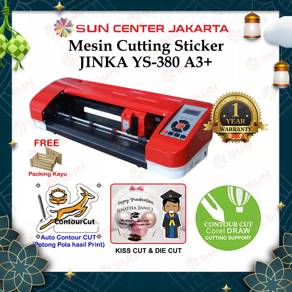 Jual Mesin Cutting Sticker Jinka YS 380 A3+ Support Cutting CorelDraw ...