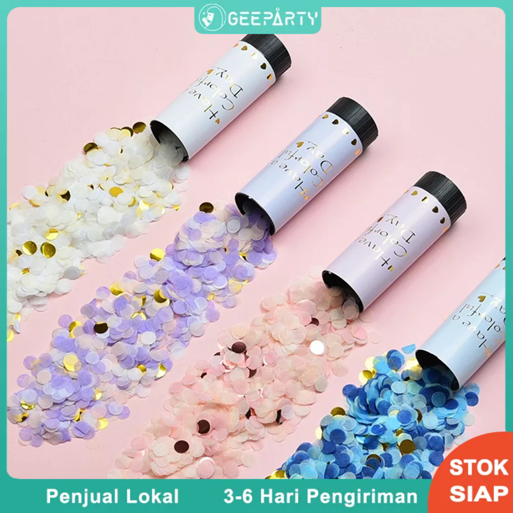 Jual Party Confetti Popper Warna Warni Bride Pesta Ulang Tahun Alat ...