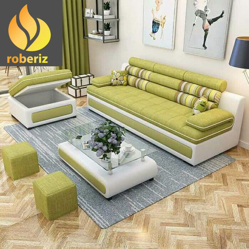 Jual SOFA MINIMALIS L SHAPE MODERN CUSTOM | Shopee Indonesia