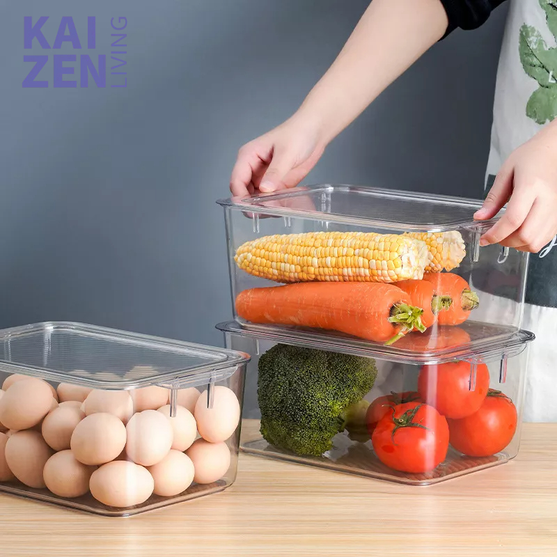 Jual Letyeah & Kaizenliving Kotak Penyimpanan Kulkas Makanan Untuk ...