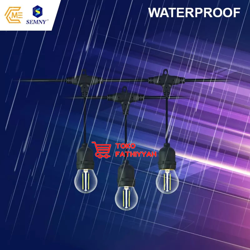 Jual KABEL FITTING LAMPU GANTUNG TAMAN OUTDOOR 10 METER 10 LAMPU ...
