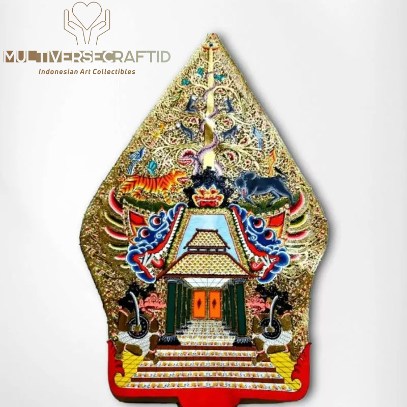 Jual Wayang Alusan Kulit Kerbau Asli Gunungan Tree of Life Alusan Jumbo ...