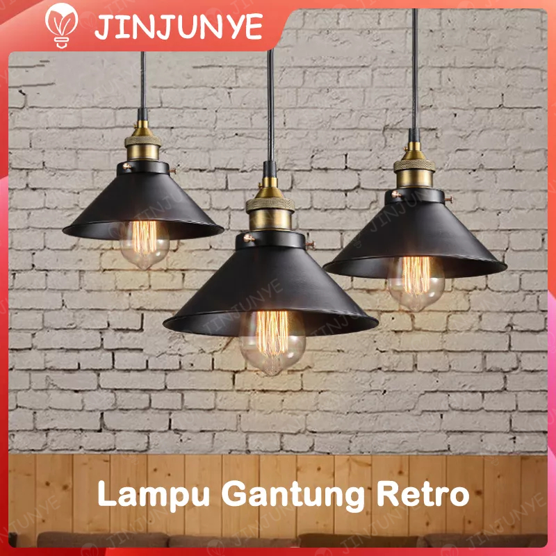 Jual Lampu Gantung Industrial Mini Edison E27 Nordic Bar Besi untuk ...
