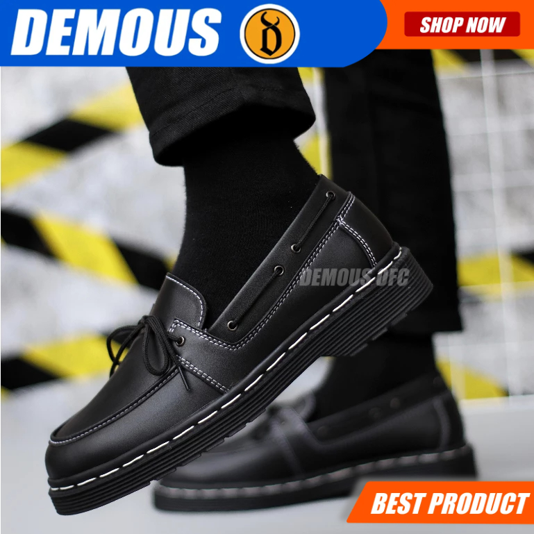 Jual DEMOUS Malmsteen - Sepatu Formal Pantofel Docmart Low Boots Kerja ...