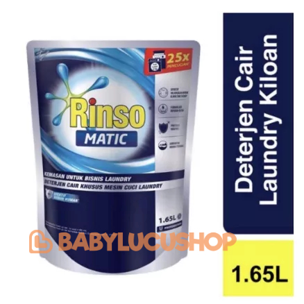 Jual Rinso Matic Professional Deterjen Laundry Kiloan Cair 1.65L Rinso Cair Matic 1.65L rinso ...