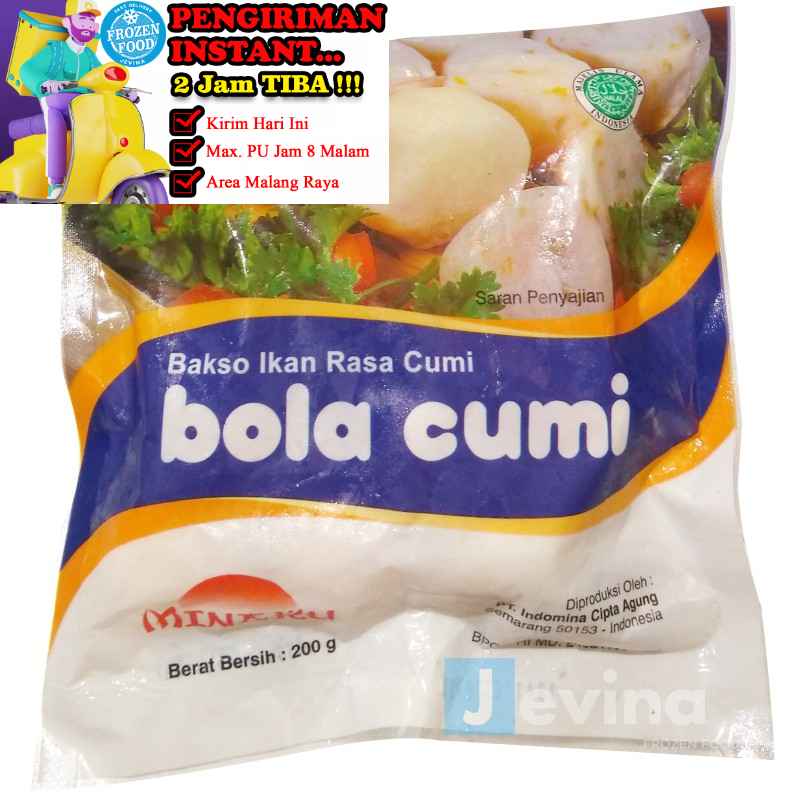 Jual Minaku Bola Cumi 200gr (Bakso Cumi) | Shopee Indonesia