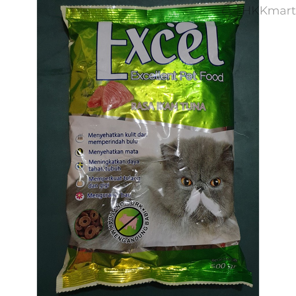 Jual Excel Cat Makanan Kucing Kering Rasa Ikan Tuna dan Chicken Ayam ...