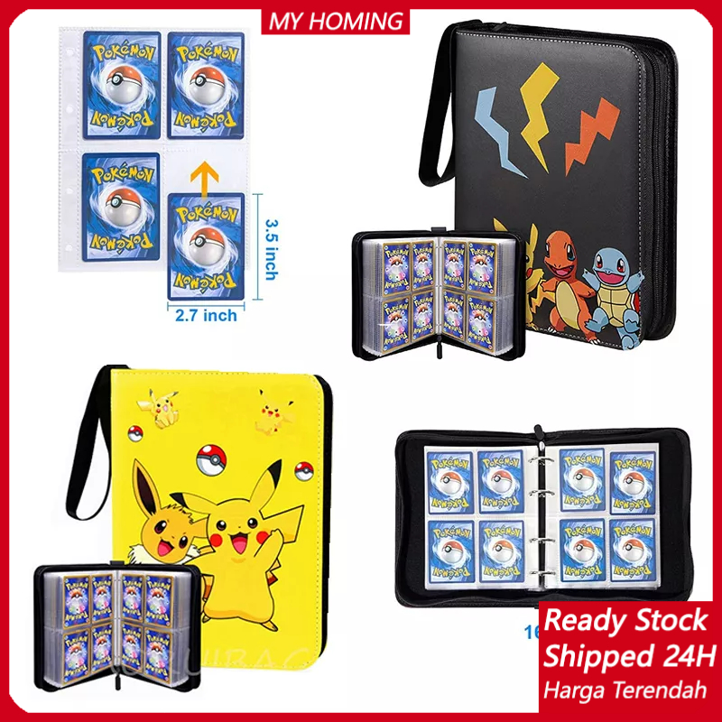 Jual 【Harga-Minimum】COD Buku Album Holder 400 Kartu Game Pokemon EX GX Bahan PU Waterproof ...
