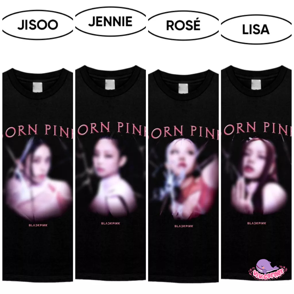 Jual BLACKPINK Tour Merch - Tour T-Shirt - Lisa, Jennie, Jisoo, Rose - Official Merchandise ...
