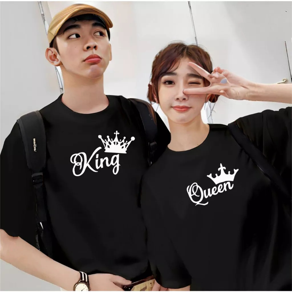 Jual Baju Kaos Distro King Queen Couple Pasangan Pria Wanita Dewasa ...
