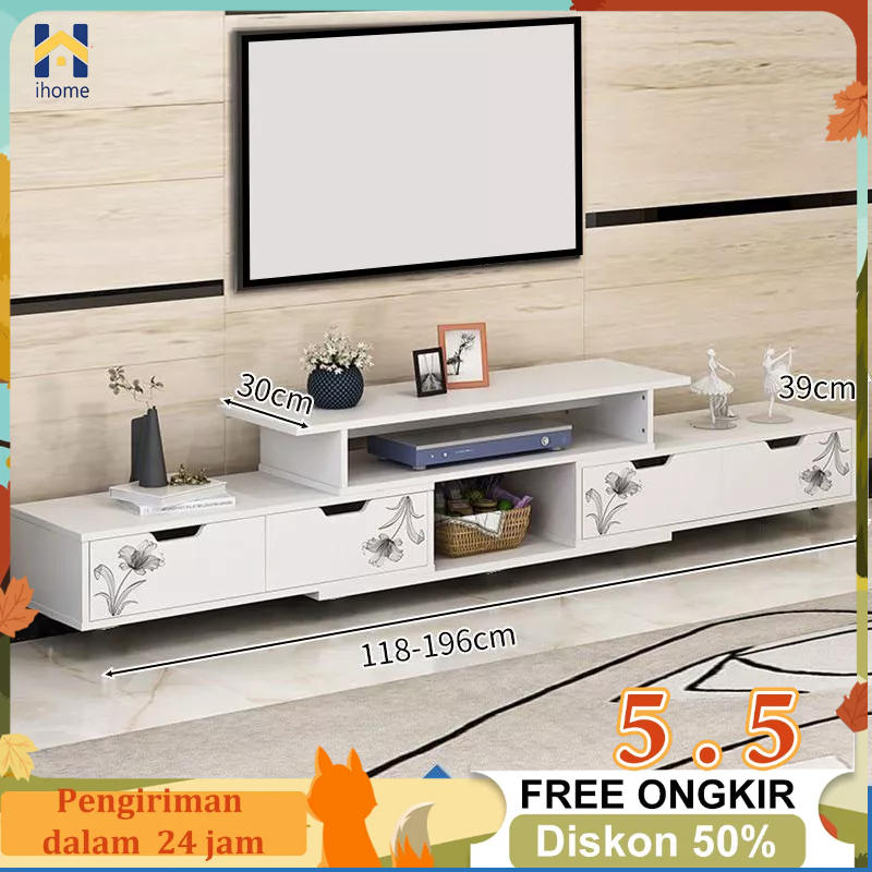 Jual Ihome Meja Tv Rak Tv Minimalis Kayu 180cmTv Cabine Kayu Modern ...