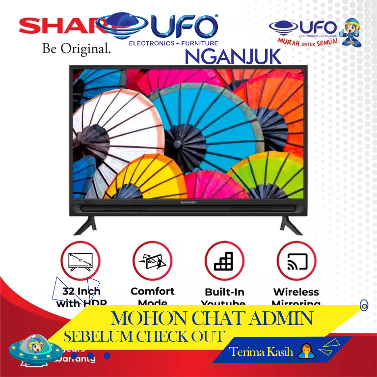 Jual Sharp 42 Inch Easy Smart TV 42 Inch LED AQUOS Full HD 2TC42DF1 | Shopee Indonesia