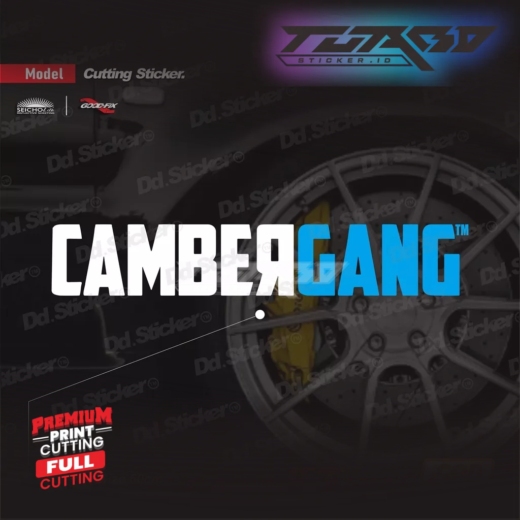 Jual Sticker CAMBERGANG, untuk kaca depan (Cutting Sticker) | Shopee ...