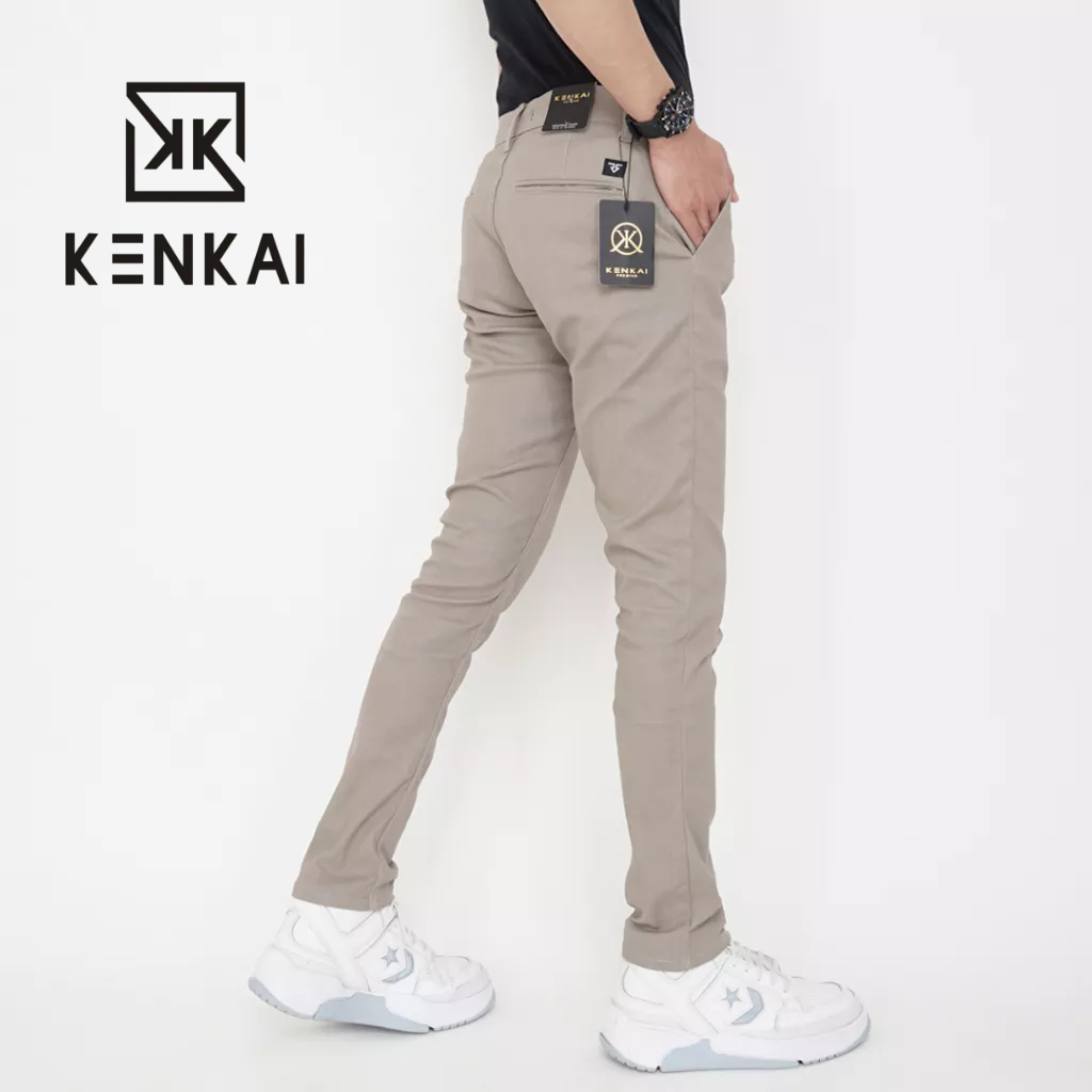Jual KENKAI Celana Chinos Panjang Katun Slim Fit Pria Dewasa Alpha ...
