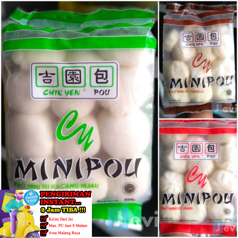 Jual Chikyen Bakpao Mini Pao Isi Kacang Hijau, Ayam, Cokelat 500g Isi ...