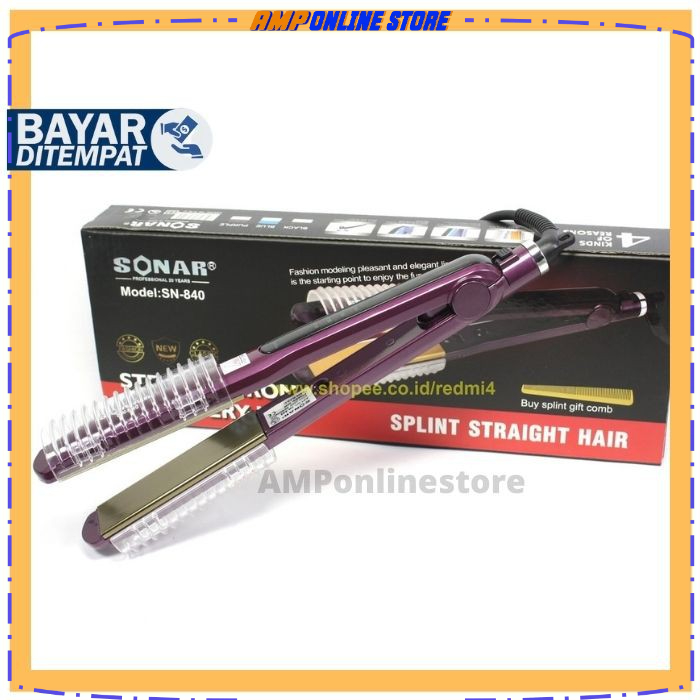 Jual Catok Rambut SONAR SN 840 Catok Pelurus dan Curly Rambut SONAR SN ...