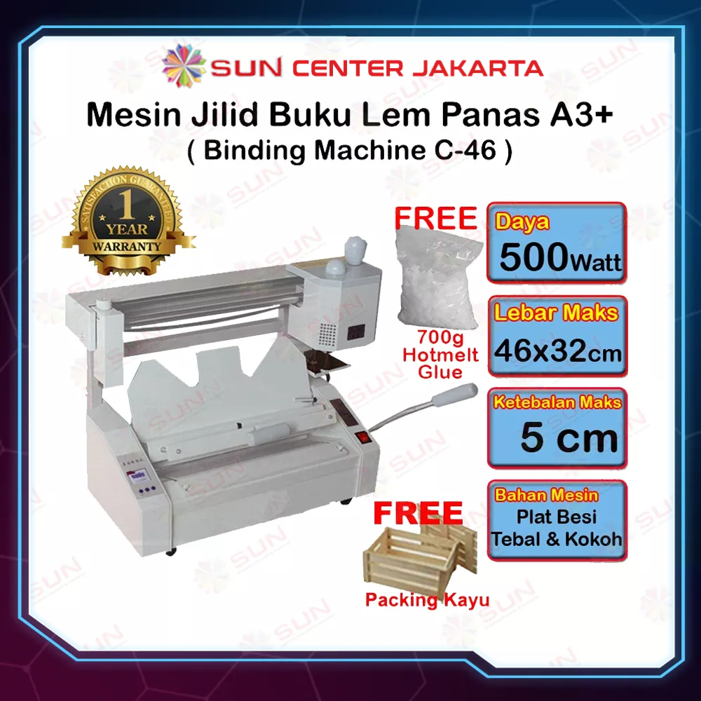 Jual Mesin Jilid buku A3+- Mesin Binding Jilid Lem Panas Softcover ...