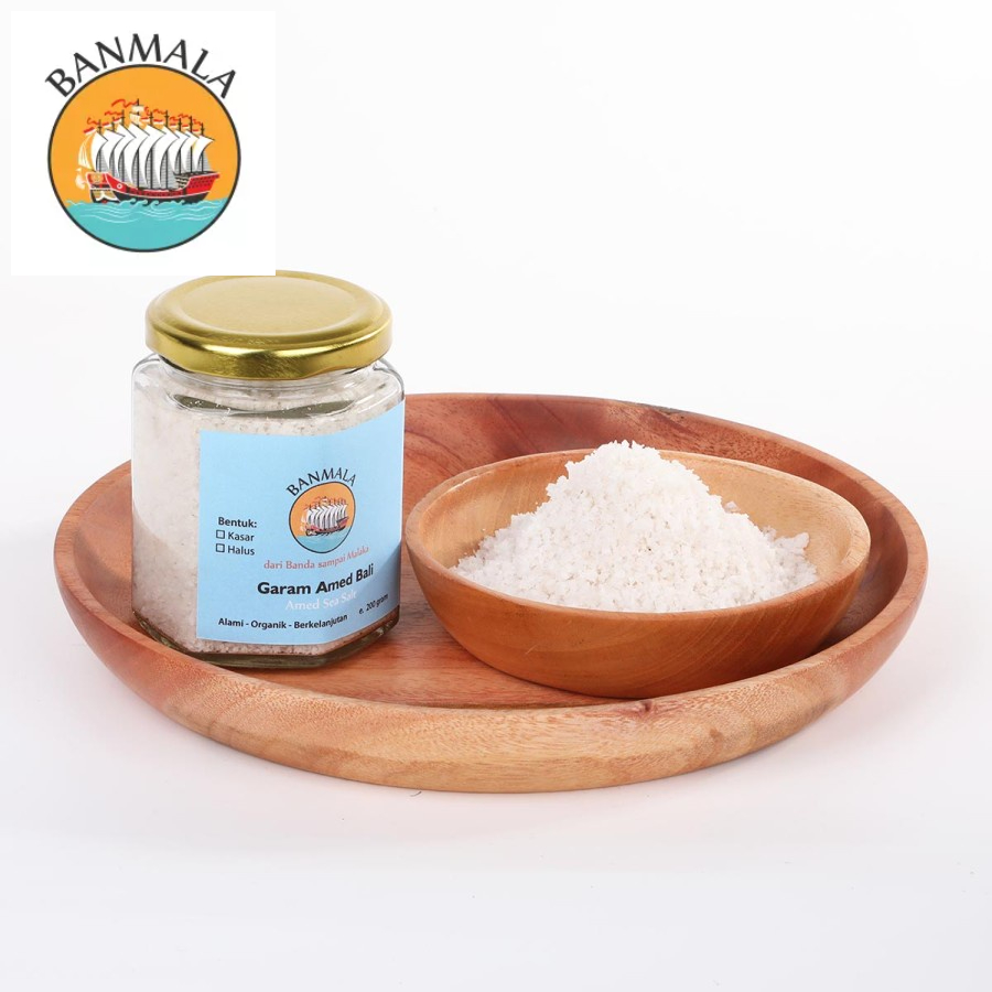 Jual Banmala Garam Amed Bali Gourmet Sea Salt Botol Glass Jar 100gr ...