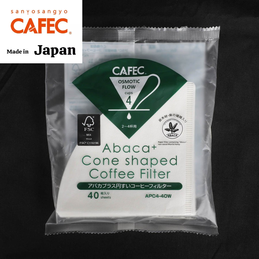 Jual Coffee Filter CAFEC APC4 V60-02 Abaca Osmotic Flow Saring Kopi ...