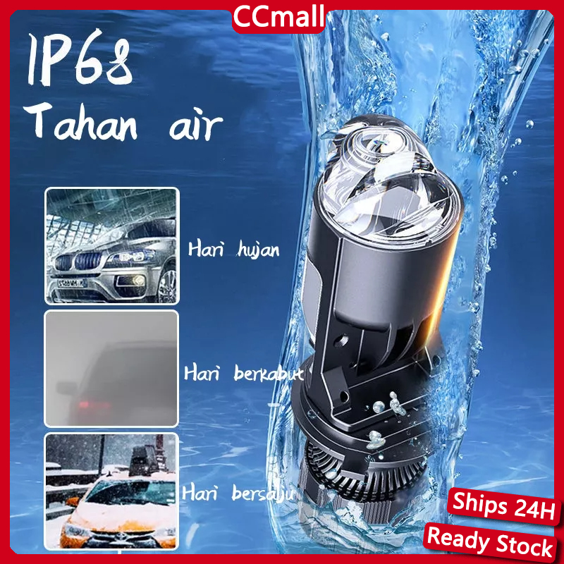 Jual Lampu Projector Led Mini H4 Motor Mobil Headlight Headlamp ...