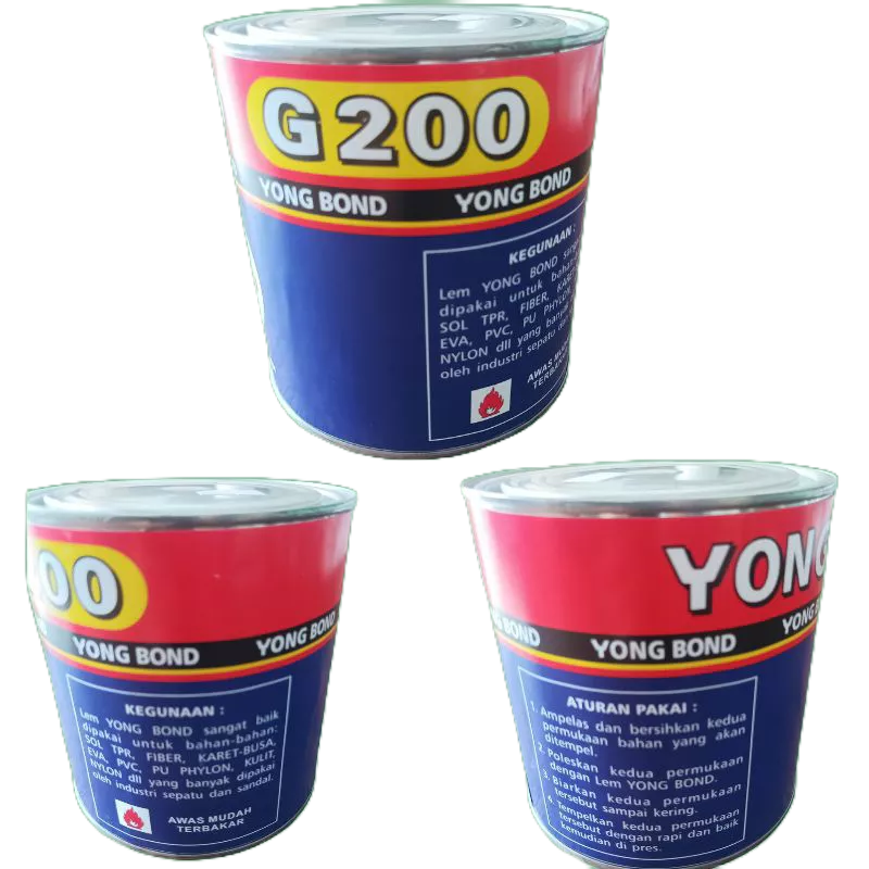 Jual Perekat Lem G200 Untuk Sol TPR Fiber PU PVC Kulit Nylon | Shopee ...