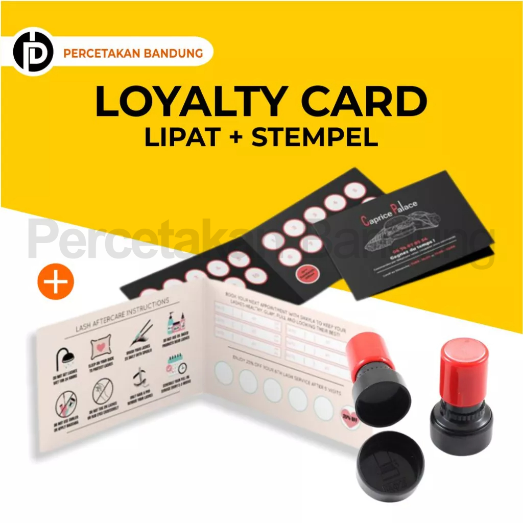 Jual Kartu Loyalty Premium Lipat + Stempel | Desain Eksklusif & Full ...