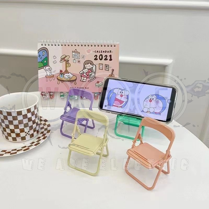 Jual [WAE] KURSI HP LIPAT MACARON / STAND HOLDER HP MACARON UNIK MODEL ...