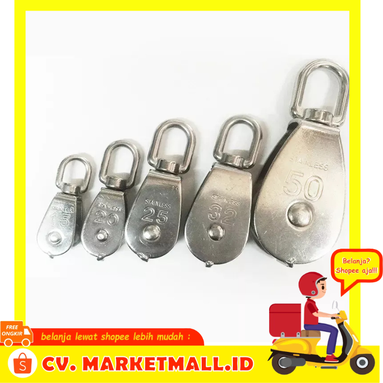 Jual Market Mall - Katrol Mini Stainless Steel Kuat Kerekan Serbaguna ...