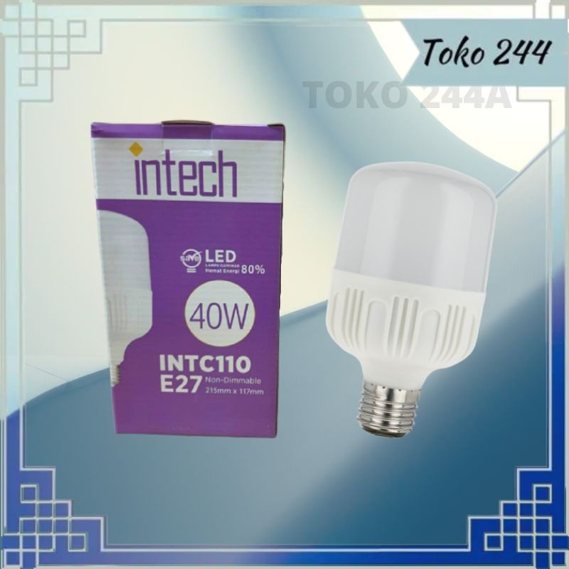 Jual LAMPU LED INTECH BULB INTC110 KUNING DAN PUTIH KAPSUL 40W | Shopee ...