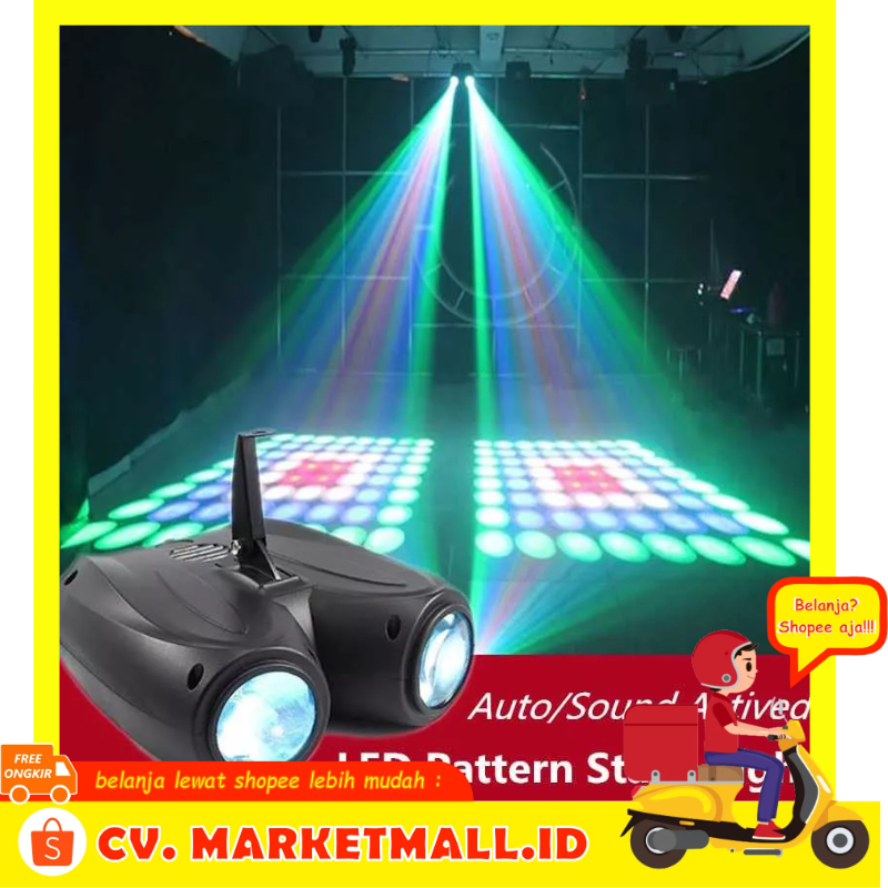 Jual Market Mall - Lampu Proyektor Disko RGB 128 LED Berbagai Pola ...