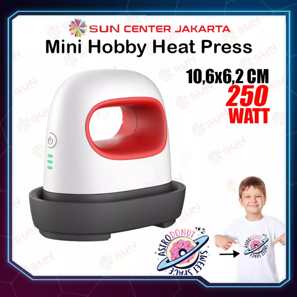 Jual Mesin Press Sablon Kaos, Logo, Topi Mini Hobby Heat Press (Sablon ...
