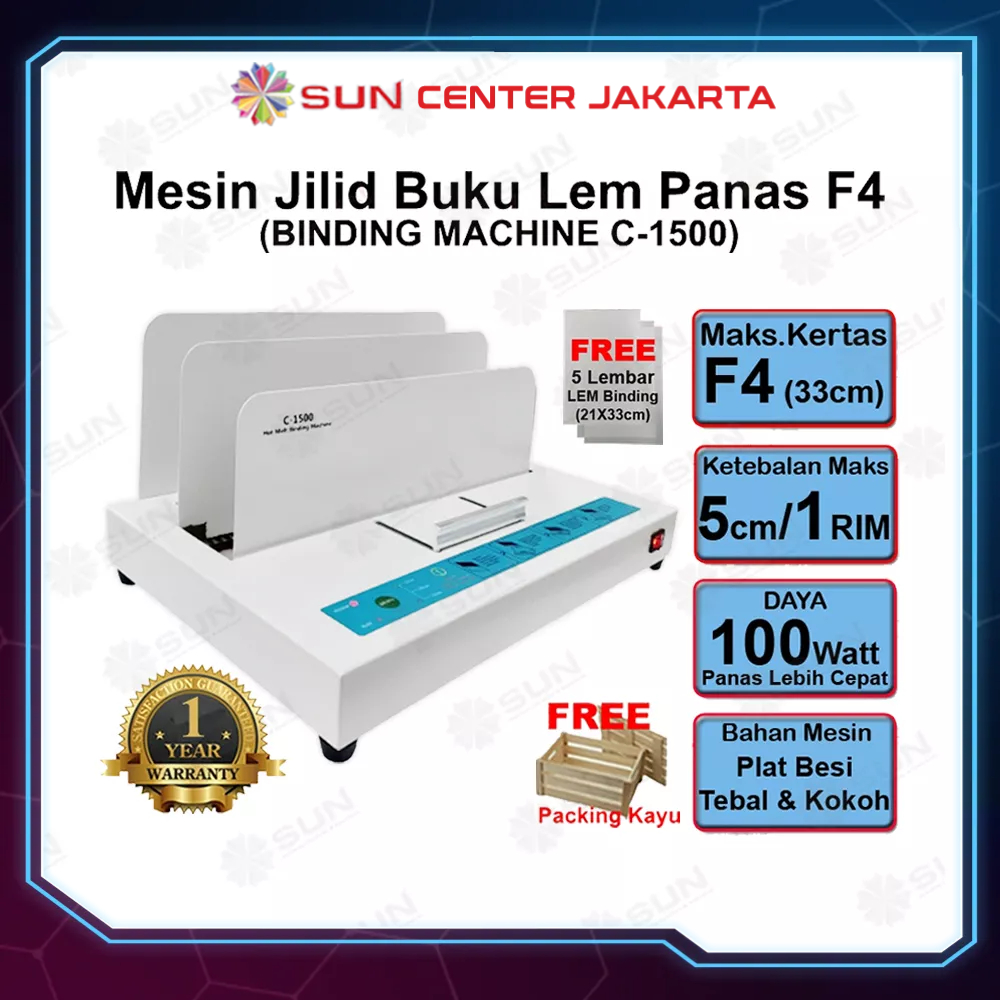Jual Mesin Binding Jilid Buku A4 F4 Mesin Jilid Lem Panas Buku