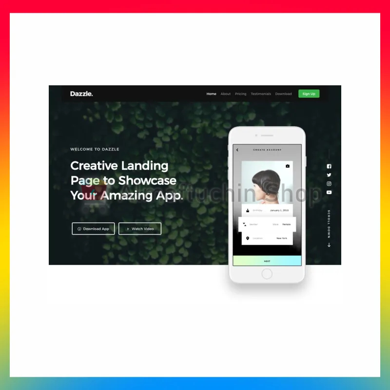 Jual Landing Page Dazzle Web Template | Shopee Indonesia