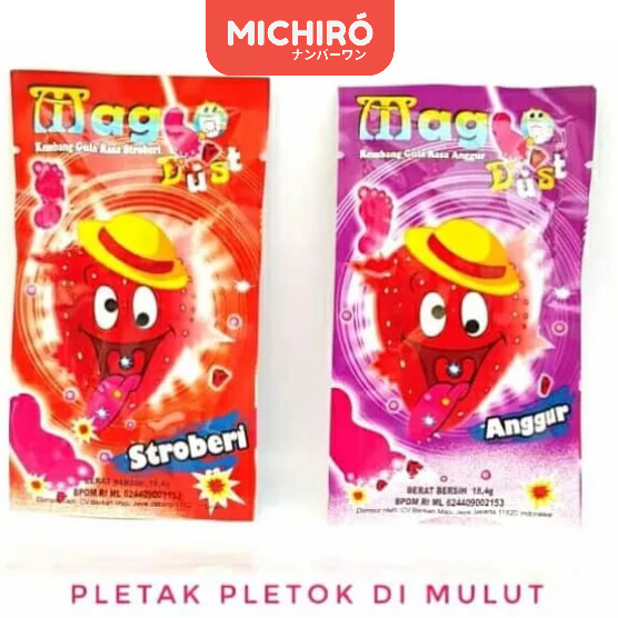 Jual Michiro Magic Dust Permen Pletak Pletok Bentuk Kaki / Permen Anak ...