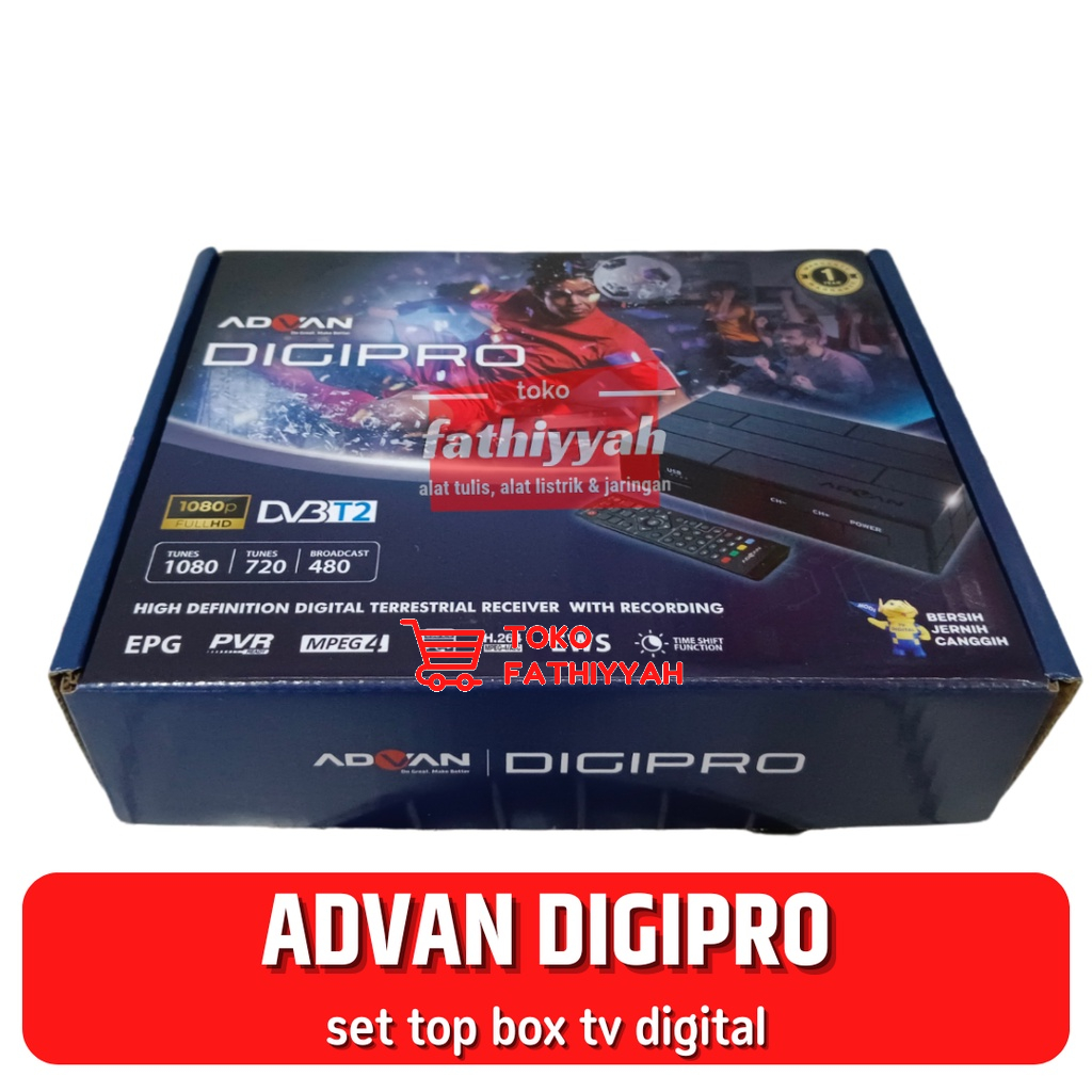 Jual ADVAN digipro set top box digital tv digital STB termurah penerima tv digital | Shopee ...